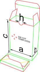 Dielines | Tuck top auto bottom boxes | becf-21101